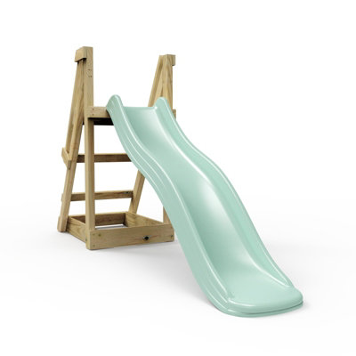 Rebo 6 ft Freestanding Kids Slide - Mint Green