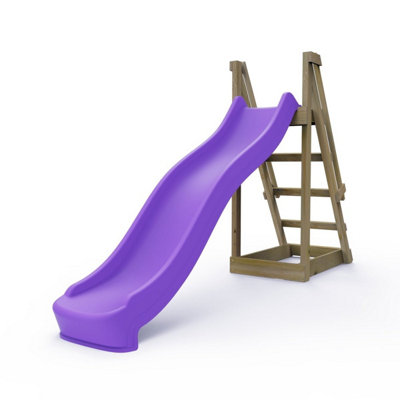 Rebo Children's Free Standing Garden Wave Water Slide with Wooden ...