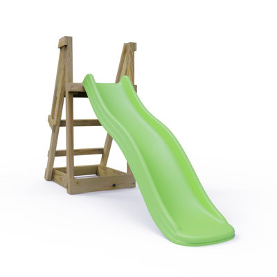 Rebo Free Standing Garden Wave Water Slide with Wooden Platform - 6ft ...