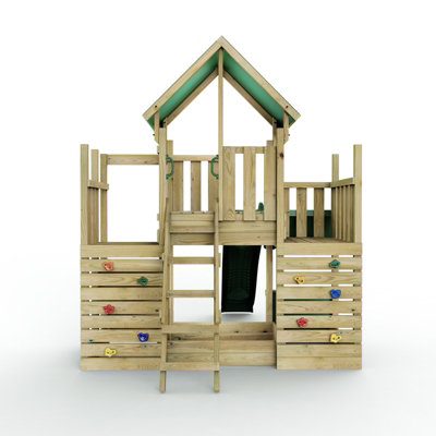 Rebo Modular Wooden Climbing Frame Adventure Playset - M22 Shop