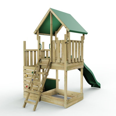 Rebo Modular Wooden Climbing Frame Adventure Playset - M3 plus Shop