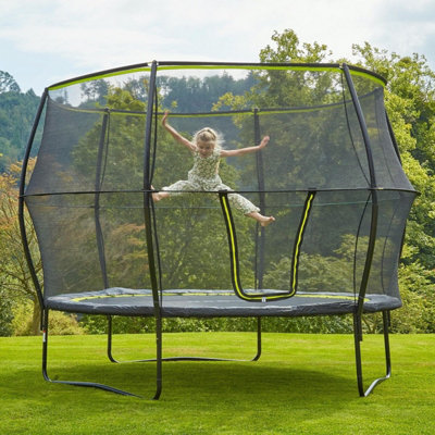 Rebo Oval Base Jump 2 Trampoline With Halo II Enclosure - 11 x 8ft