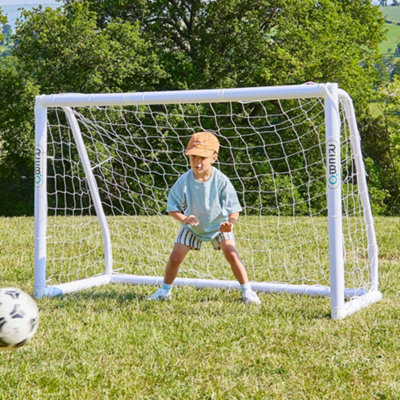 Rebo Portable PVC Locking Football Goal with Nylon Net - 6FT x 4FT