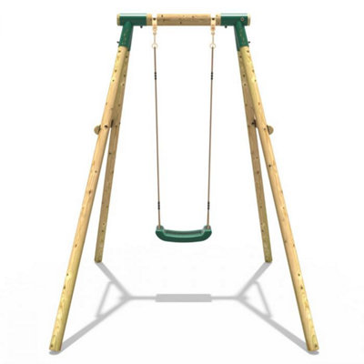 Rebo Wooden Garden Swing Set - Solar Green