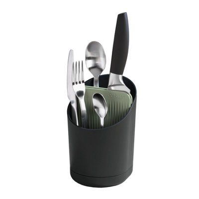 ReBorn Recycled Cutlery Drainer - Charcoal Grey & Sage Green Kitchen ...