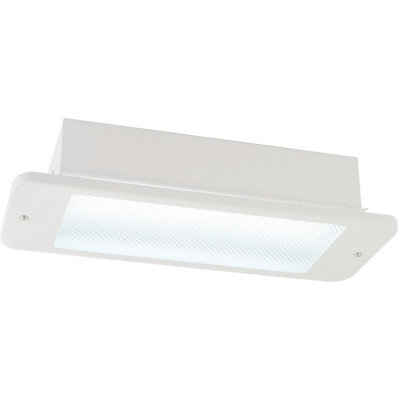 Recessed Emergency Ceiling Guide Light - 3W Daylight White LED - Gloss ...