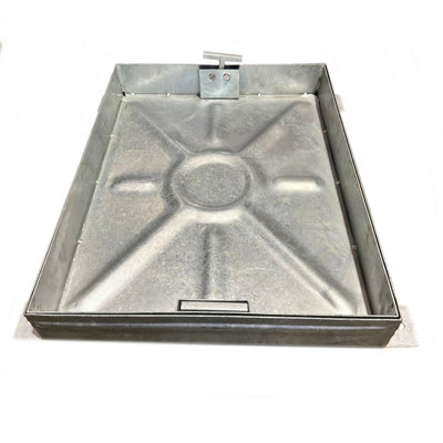 Recessed Steel Galvanised Manhole Cover & Frame 600mm x 450mm x 80mm ...