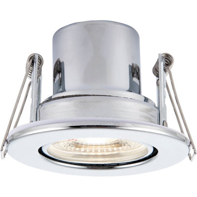 Recessed Tiltable Ceiling Downlight - Dimmable 8.5W Cool White LED ...