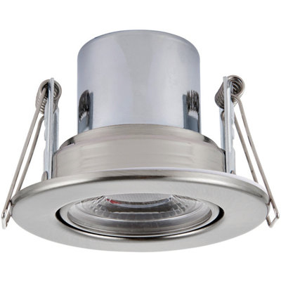 Recessed Tiltable Ceiling Downlight - Dimmable 8.5W Cool White LED ...