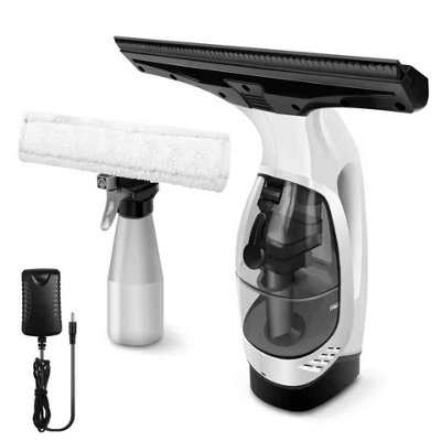 Rechargeable Cordless Window Vac with Squeegee & Water Tank