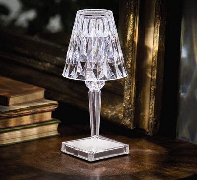 Rechargeable Diamond Touch Control Lamp - USB Charging Dimmable Light ...