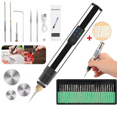 Rechargeable Electric Engraving Pen Micro Carving Engraver Machine DIY ...