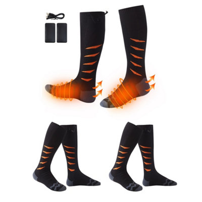 Rechargeable Heated Work Socks - 2 Pairs