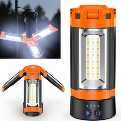Rechargeable LED Work Light & Camping Lantern with Tripod Stand, 2500 ...
