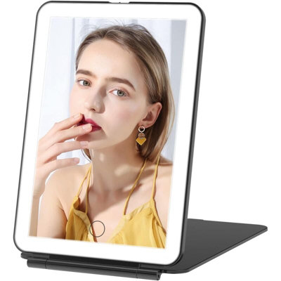 Rechargeable Makeup Mirror with Light Portable Travel Vanity Mirror ...