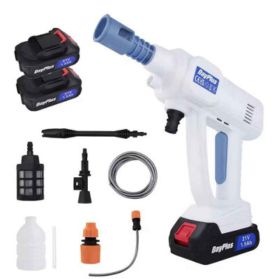 Rechargeable Portable Jet Washer, High-Pressure 6-in-1 Nozzle for Cars ...