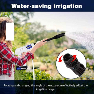 Rechargeable Portable Jet Washer, High-Pressure 6-in-1 Nozzle for Cars ...