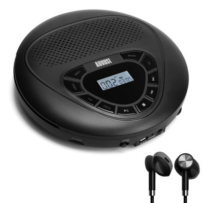 Rechargeable Portable Personal CD Player, Dual Stereo Speakers, Micro ...