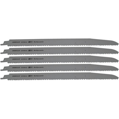 Reciprocating Saw Blade Multipurpose 300mm Length 5-8tpi - Bi Metal ...