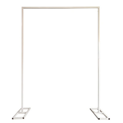 Rectangle Arch Stand Metal Backdrop Stand with Base Garden Arbors - 1 ...
