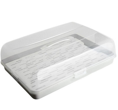 Rectangle Cake Box Storage Carrier With Cooling Insert Cupcakes Bake ...
