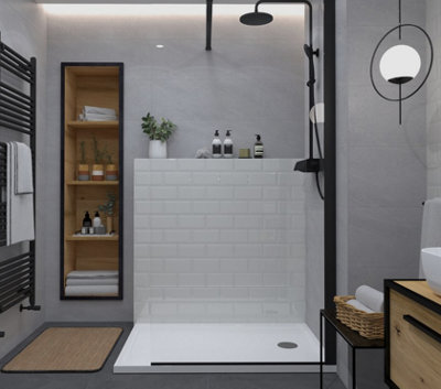 Rectangle Stone Tray Enclosure 1700 x 700mm Rectangle Walk in Shower