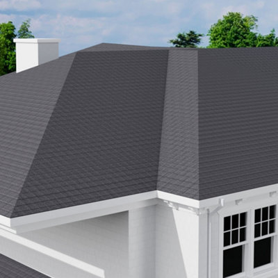 Rectangular 3 Tab Asphalt Shingles Durable Roofing Tiles for Homes ...