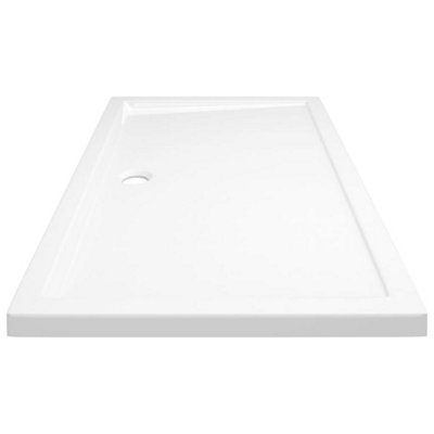 Rectangular ABS Shower Base Tray White 70x120 cm