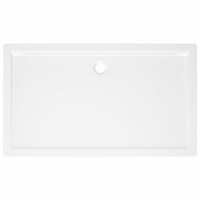 Rectangular ABS Shower Base Tray White 70x120 cm