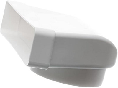 Rectangular Channel Elbow 220mm x 55mm / 125mm