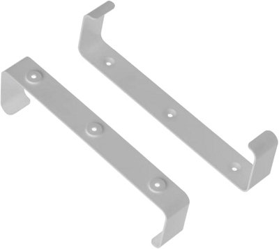Rectangular Ducting Ventilation Mounting Clip 110x55mm / 4" White ...