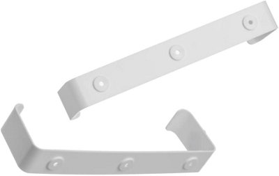 Rectangular Ducting Ventilation Mounting Clip 110x55mm / 4" White ...