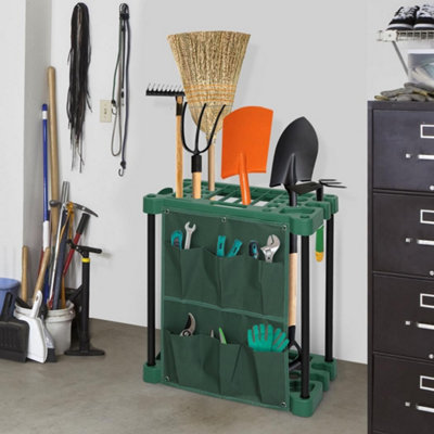 Rectangular Garage & Garden Tool Storage Rack - Holds up to 40 Tools ...