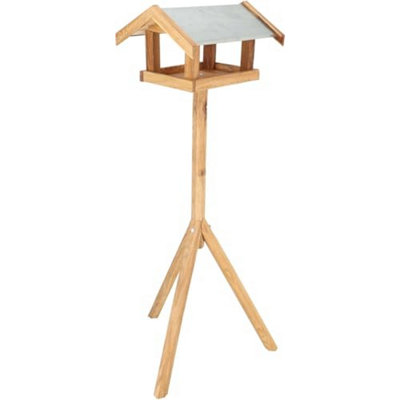 Rectangular Oak Wooden Bird Table