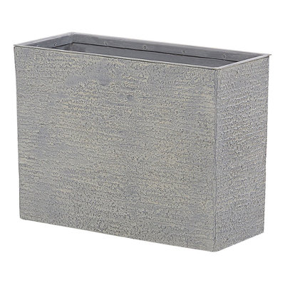 Rectangular Plant Pot 25 x 60 x 45 cm Grey EDESSA