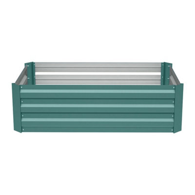 Rectangular Raised Garden Bed Outdoor Planter Plant Box 120 cm W x 90 ...