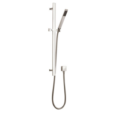 Rectangular Slider Rail Kit with Outlet Elbow - Chrome - Balterley ...