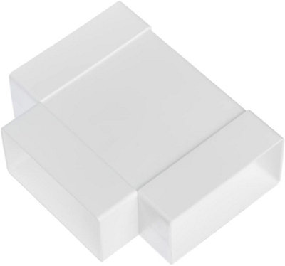 Rectangular T Piece PVC Connector 55mm x 110mm