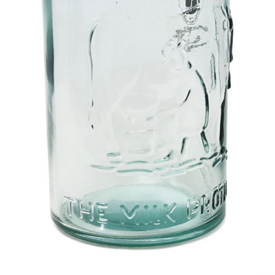 Recycled Glass Creative Entertaining Kitchen Dining Absolute Milk Bottle 1L
