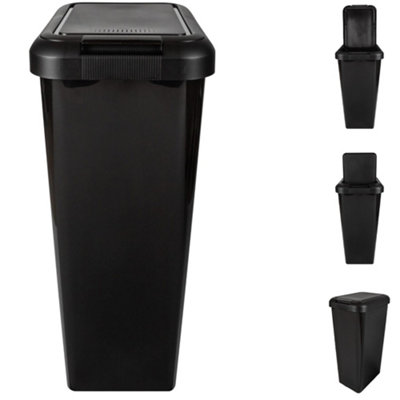 Recycling 45 Litre Set of 2 Waste Utility Plastic Bins Interlocking ...