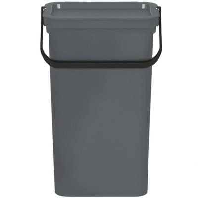 Recycling Bin Food Bin with Handle Slim Kitchen Bin with Lift Top Lid ...