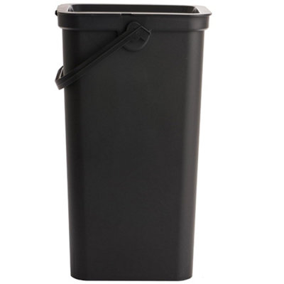 Recycling Bin with Handle 25L Plastic Slim Kitchen Bin with Lift Top ...