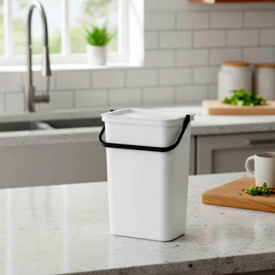 Recycling Food Bin Washing Powder Storage Bin with Locking Handle Slim ...