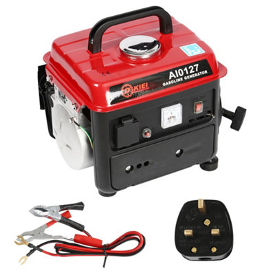 Red 4L Gasoline Petrol Powered Electric Generator Portable Power ...