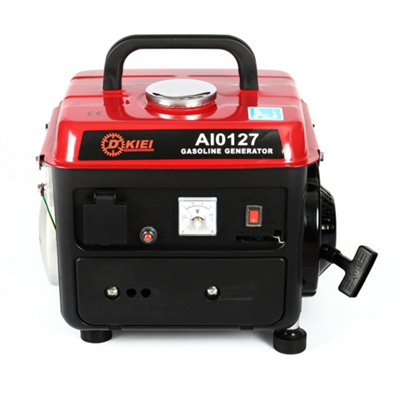 Red 4L Gasoline Petrol Powered Electric Generator Portable Power ...