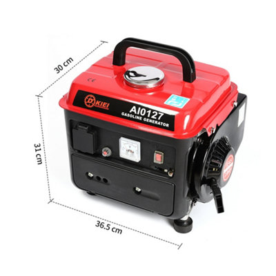 Red 4L Gasoline Petrol Powered Electric Generator Portable Power ...
