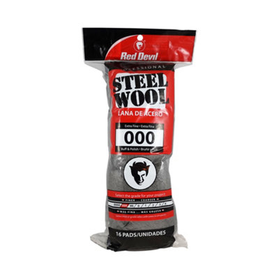 Red Devil Steel Wool 000 Extra Fine 16 Pack