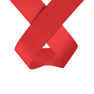 Red Double Sided Satin Ribbon Polyester Ribbon Roll, 40mm x 10 metres