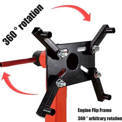 Red Engine Gearbox Support Stand 1000 lbs 450kg Heavy Duty Swivel ...