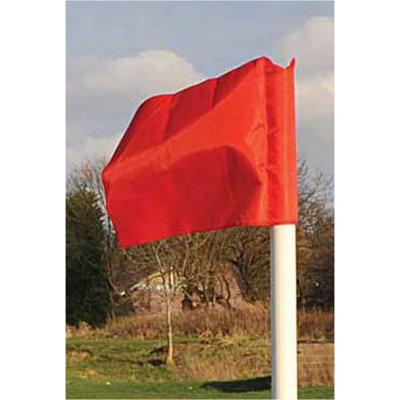 RED Football Corner Flag - For 50mm / 2 Inch Posts Only All Weather ...